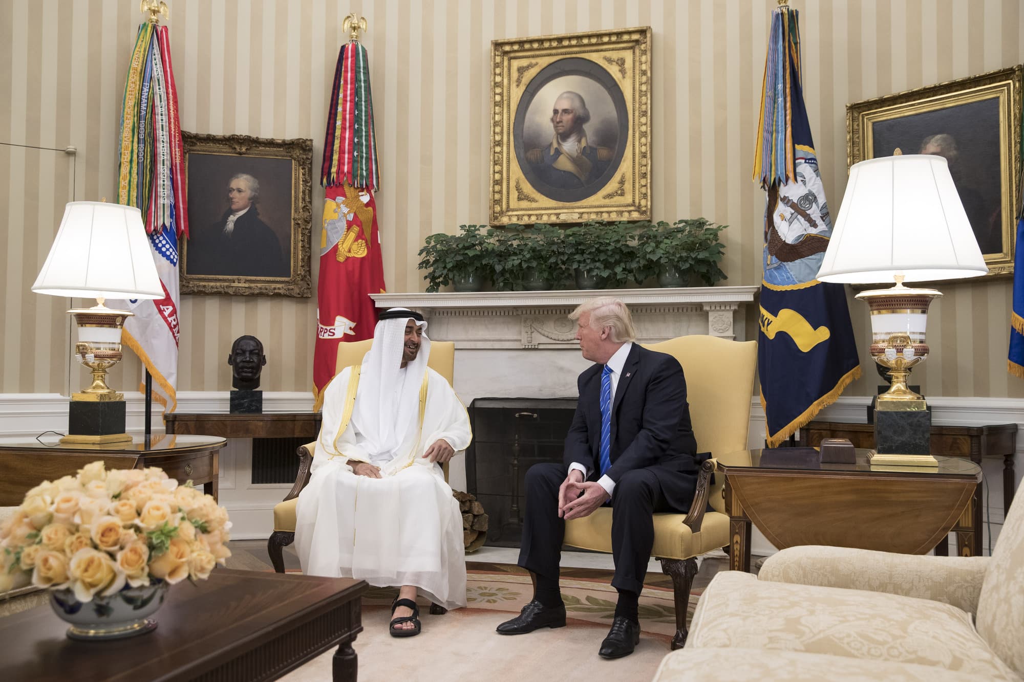 Sheikh Mohamed bin Zayed Meets US President Donald Trump